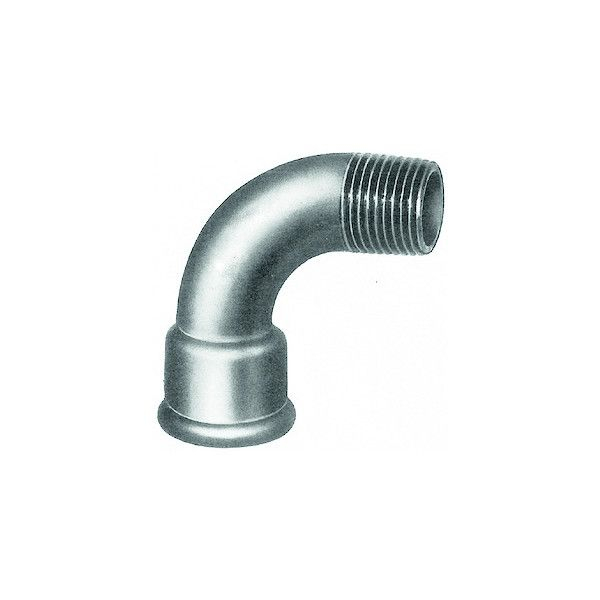 Coude galva 90° Male/femelle 4" grand rayon | Arrosage Distribution